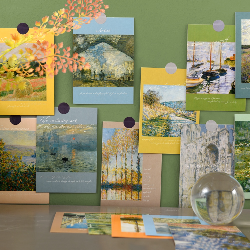 15 Pieces Art Simple Small Fresh Card Set Postcard Wall Decoration ...