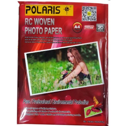 Polaris RC Woven photo paper 260 GSM A4 | Shopee Philippines