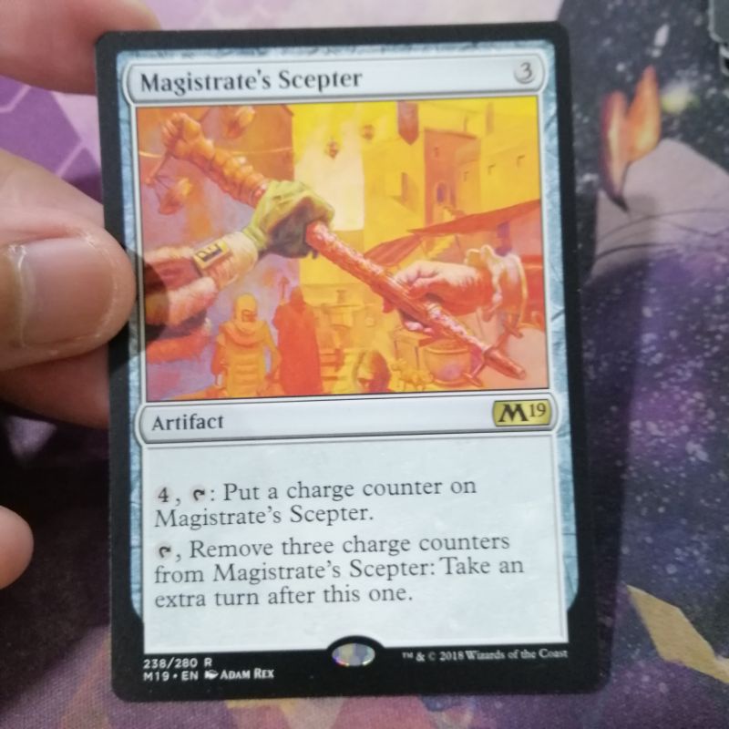 1 magistrate's scepter MTG M19 magic card 2019 artifact | Shopee ...