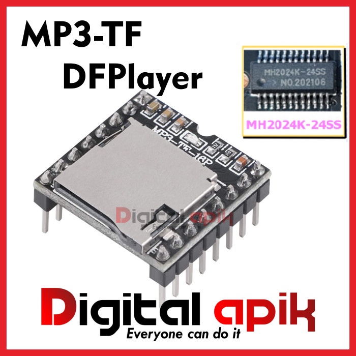 Dfplayer Mini MP3-TF-16P Audio Module DF Player MP3 Arduino Speaker 24 ...