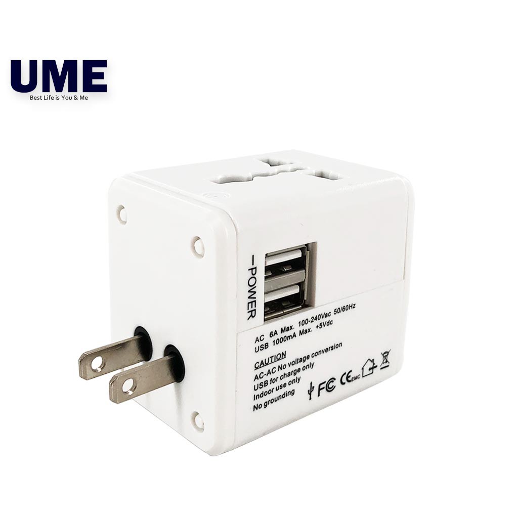 Worldwide Universal Multi-Nation Plug Travel Adapter With USB Port ...