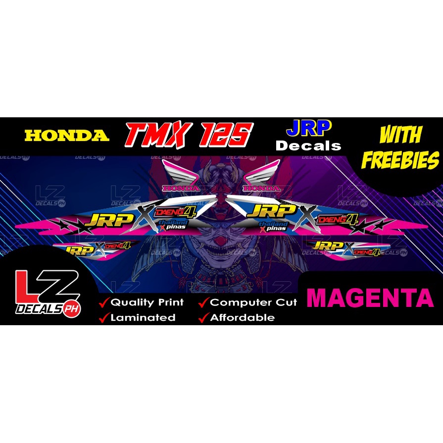 Honda TMX 125 JRP Stock Decals/ Stickers with Freebies | Shopee Philippines