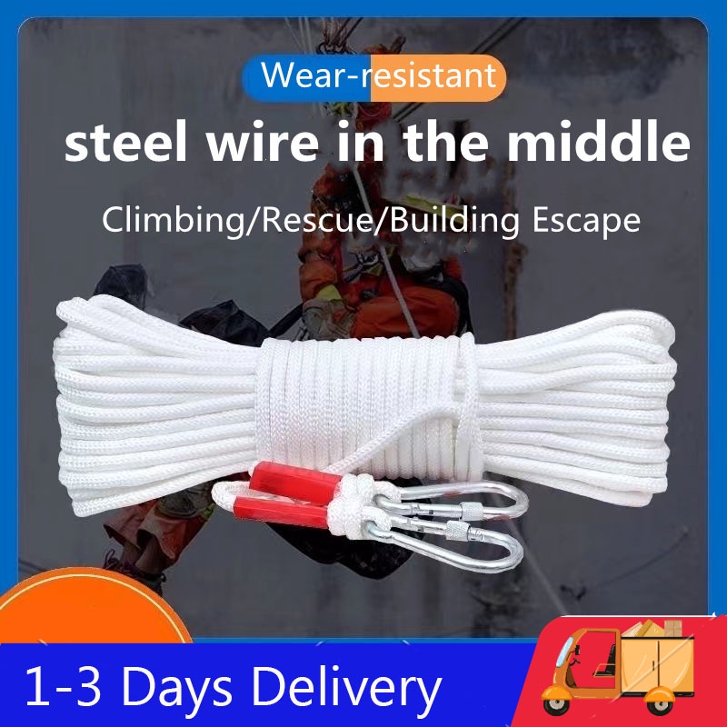 Static Utility Rope Free 2 Carabiners For Outdoor Activities Hammock ...