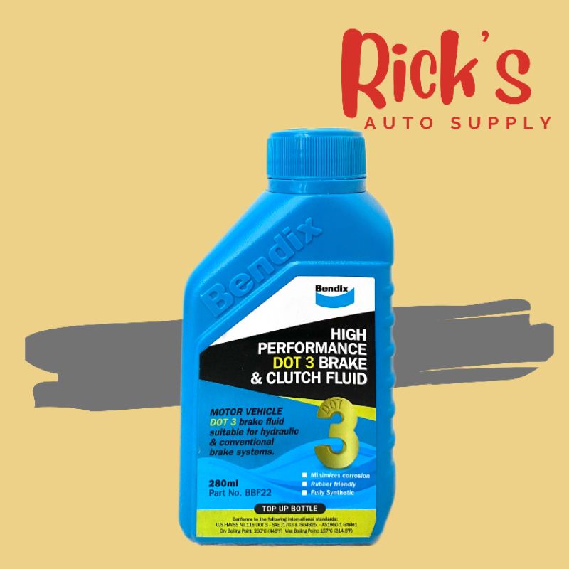 Bendix Brake and Clutch Fluid Dot 3 280ml | Shopee Philippines