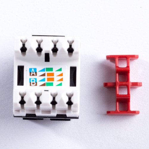 BELDEN Cat6 Information Outlet AX101321 Black/White i/o Keyconnect ...