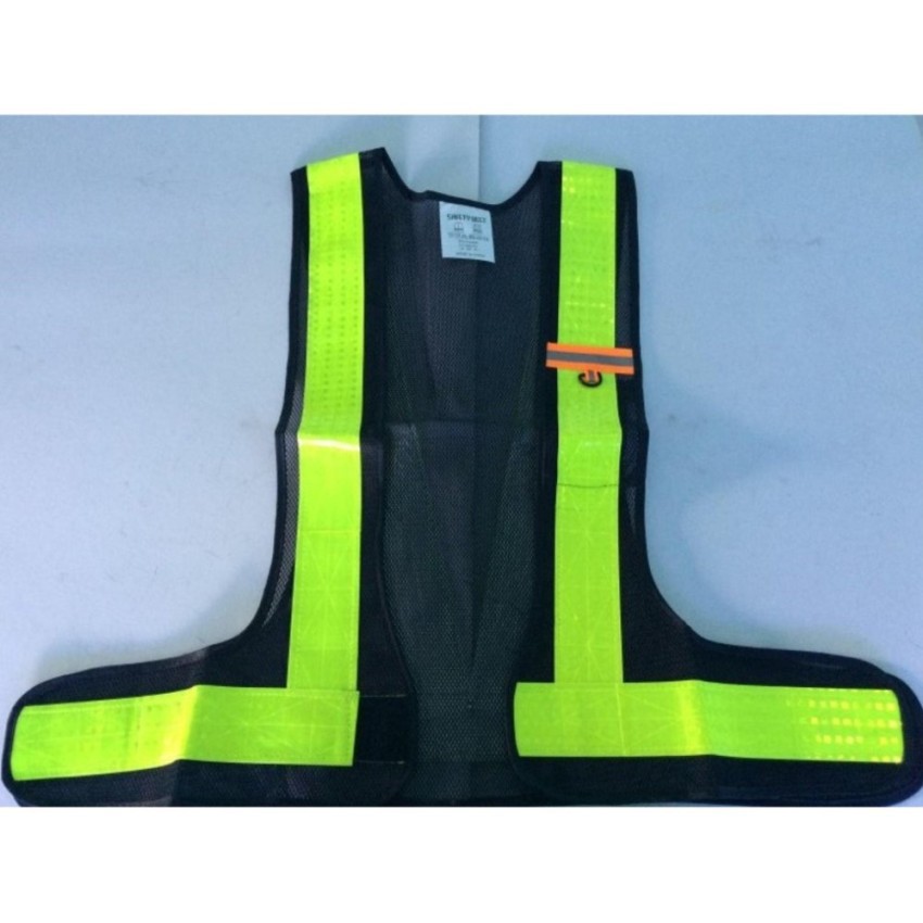 Black Net Type Safety Vest with Green Reflectorized | Shopee Philippines