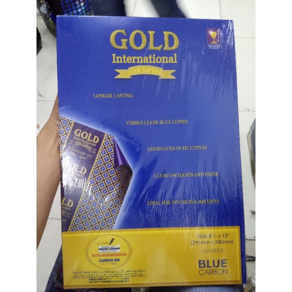 CLUB and Gold CARBON PAPER 100pcs per pack (short and Long) | Shopee ...