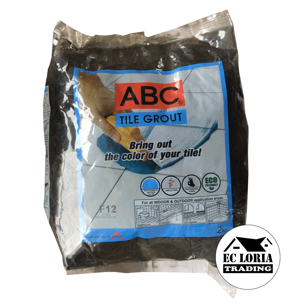 ABC Tile Grout 2 kg / pack (Black, Gray, Brown, Green, Blue, White and ...