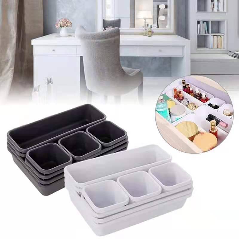 8pcs/set Home Bedroom Underwear Office Dressing Table Drawer Organizer ...
