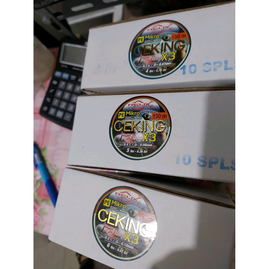 Relix NUSANTARA PE Relic Fishing String Micro Check UL 150m Braid X3 ...