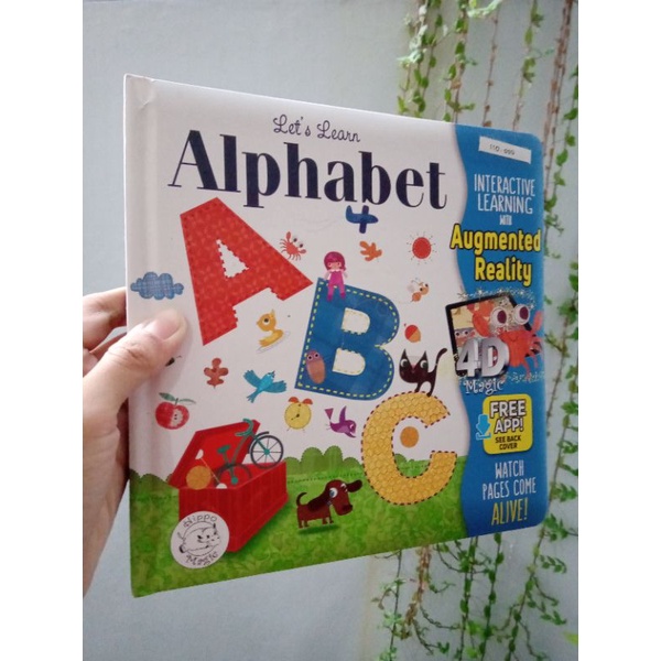 CHILDREN'S BOOK Let's Learn Alphabet ABC (boardbook, augmented reality AR 4D) / getting to know ...