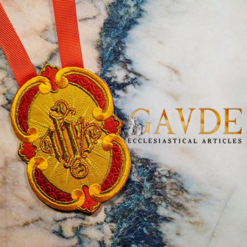 GAVDE Special Line Holy Name of Jesus IHS Embroidered Medallion ...