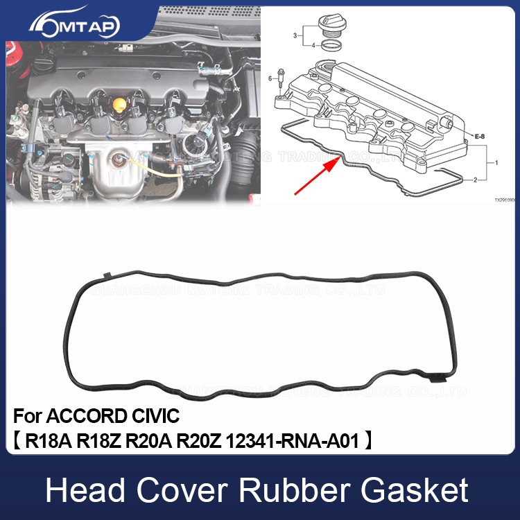 MTAP Valve Cover Gasket Cylinder Cover Rubber Gasket Packing For HONDA ...