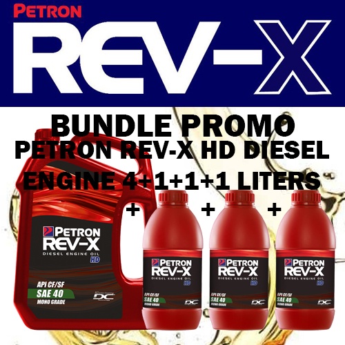 PETRON REV-X HD Diesel Engine Oil SAE 40 7 LITERS | Shopee Philippines