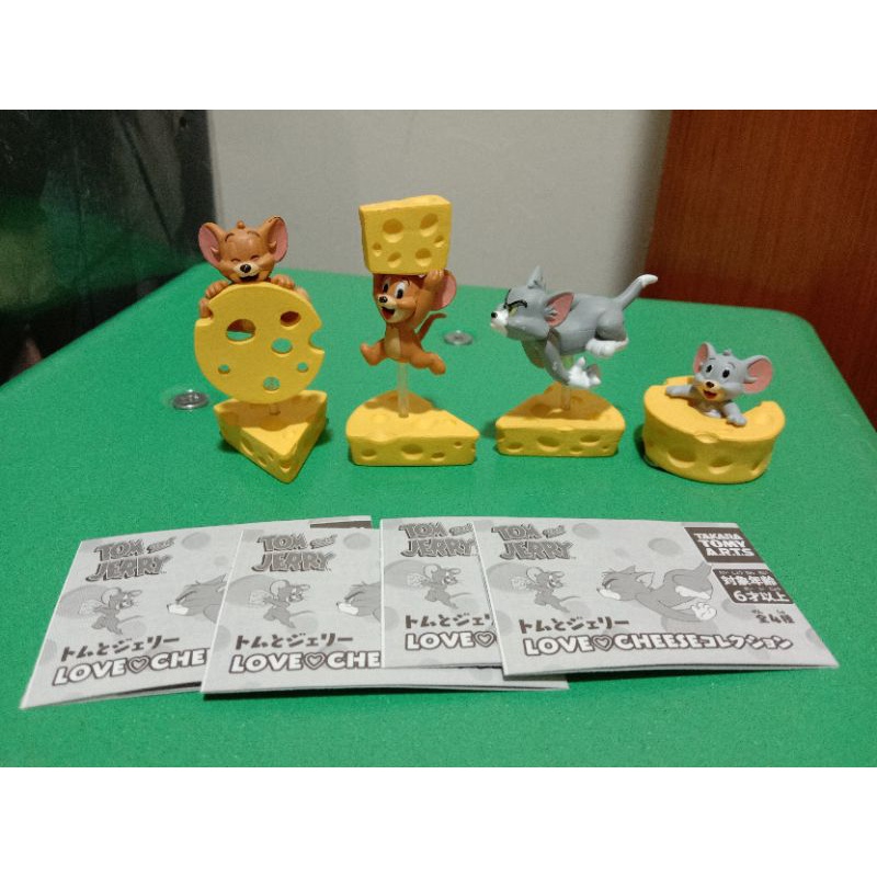 Tom & Jerry Love Cheese Gashapon mini figures set of 4 pcs. | Shopee ...