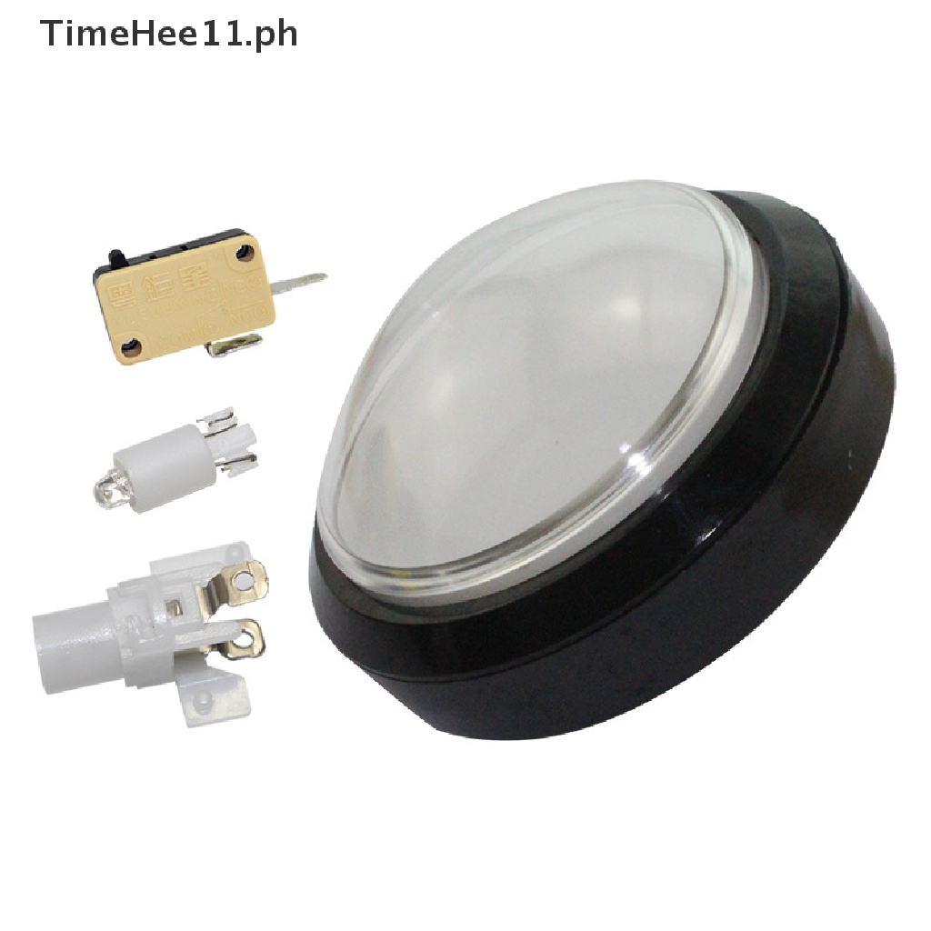 TIMEHEE Big Dome Pushbutton 100mm Illuminated Arcade Push Buttons Led with Microswitch PH ...