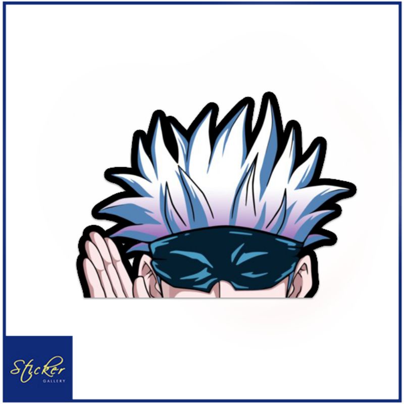 GOJO SATORU JUJUTSU KAISEN PEEKER Waterproof Vinyl Sticker | Shopee ...