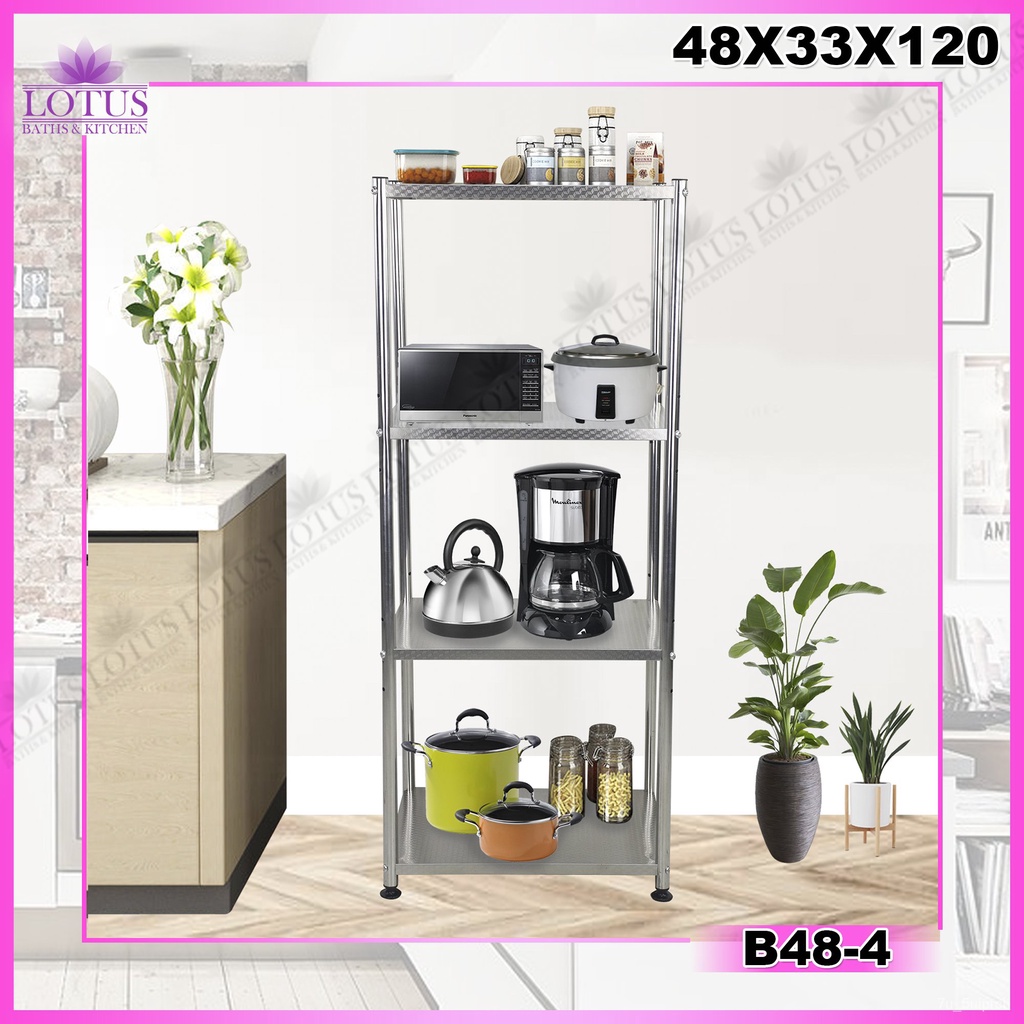 Lotus Baths B48-4 48x120cm Adjustable Kitchen Organizer Storage Rack ...