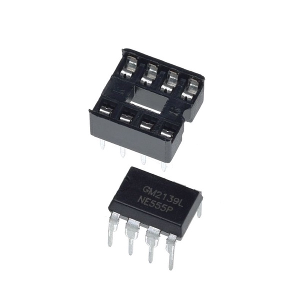 NE555 NE555P IC 555 Timer Programming Oscillator 8 Pin DIP Socket ...