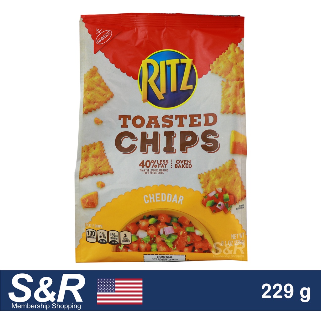 Ritz Toasted Chips in Cheddar 229g | Shopee Philippines