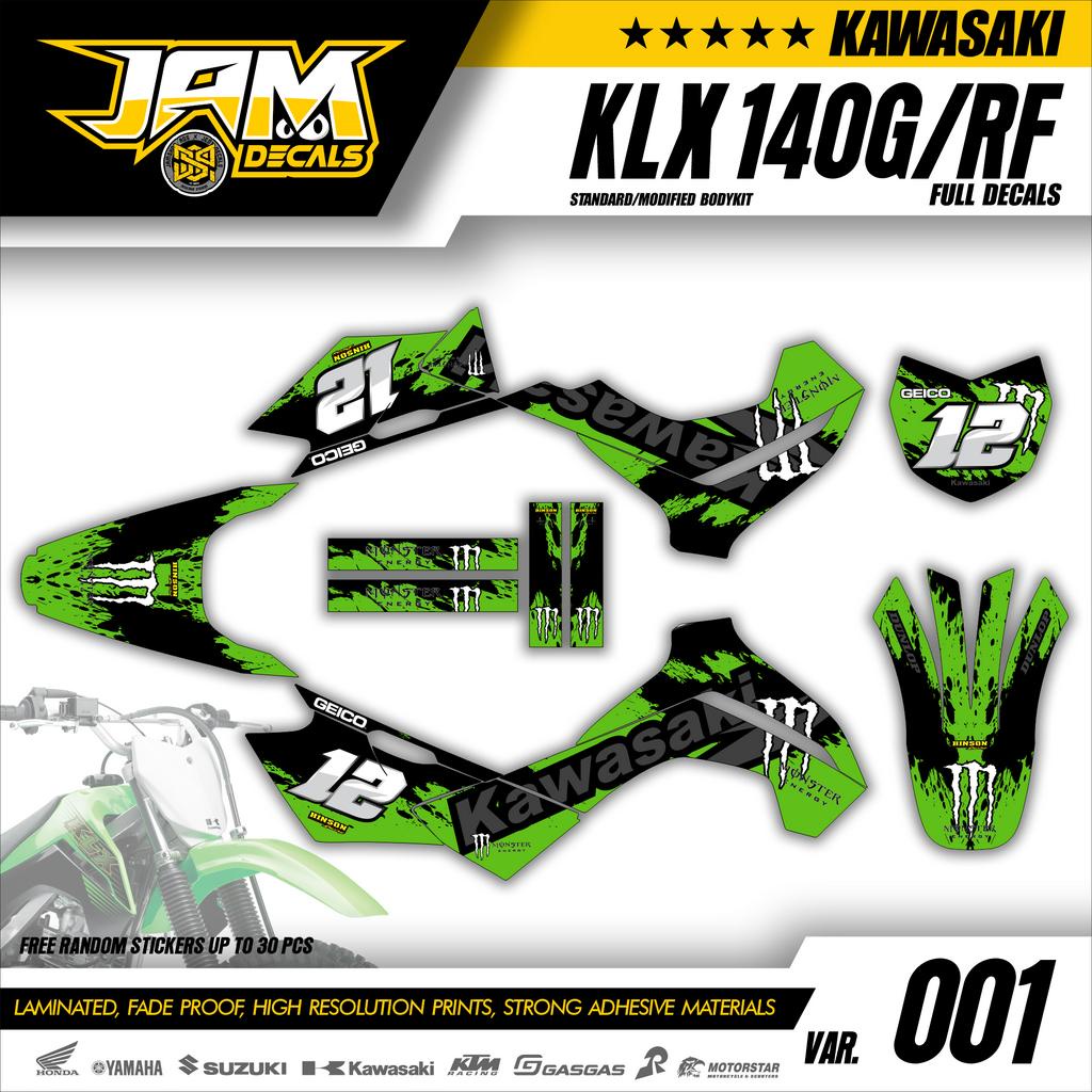 Kawasaki KLX 140 G/RF Full Decals w/ FREE RIM STICKER | Shopee Philippines