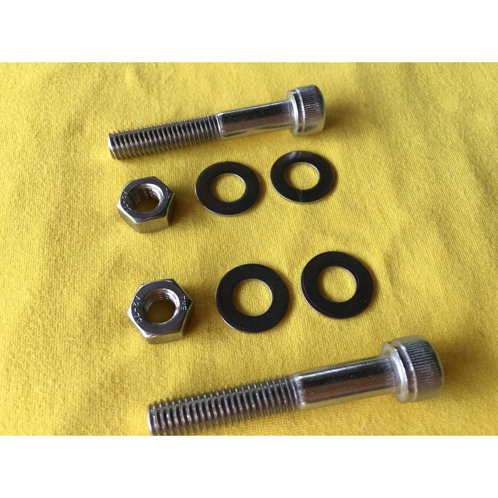 Stainless - Footrest bolt w/ washer and nut for skydrive, smash, click ...