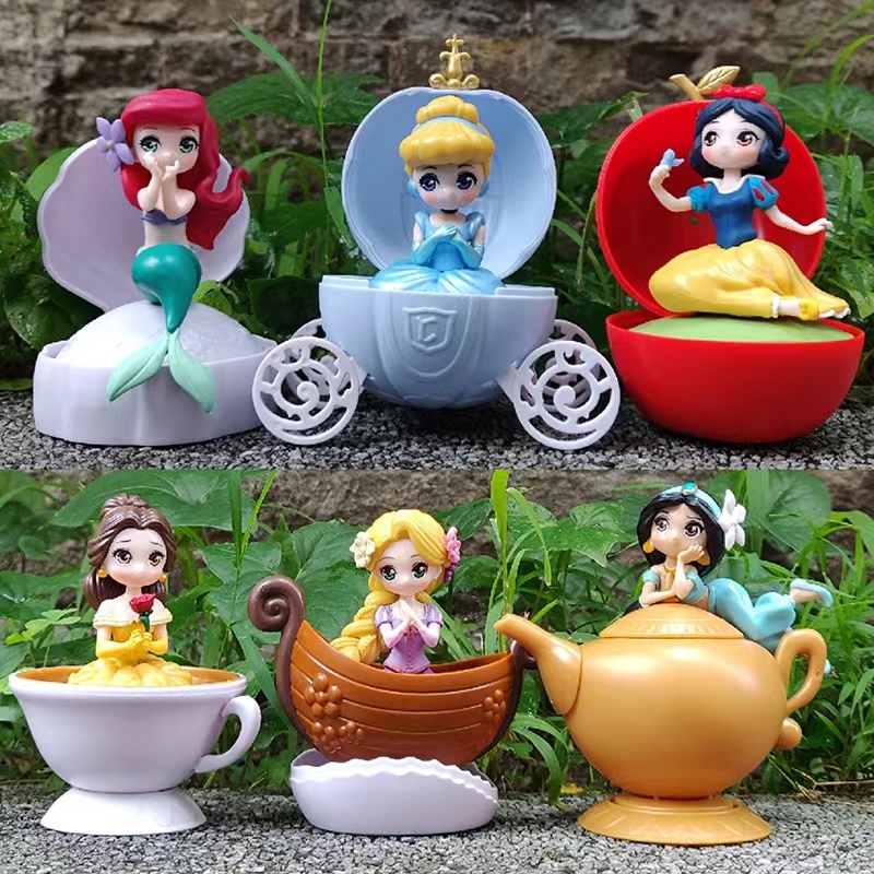 Disney Princess Action Figure Ariel Snow White Cinderella Jasmine Bell ...
