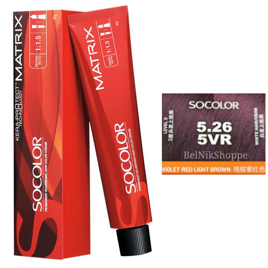 [With Freebie] Matrix SOCOLOR Hair Color 5.26 5VR Violet Red Light ...