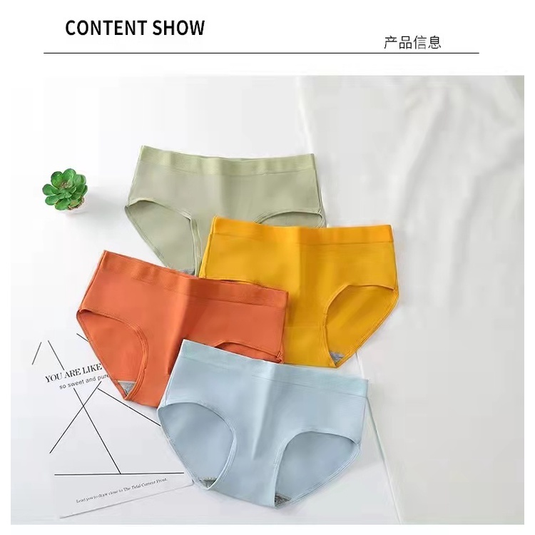 Kenzindo_cd Plain fashion Undies Women's Panties high quality Cotton ...