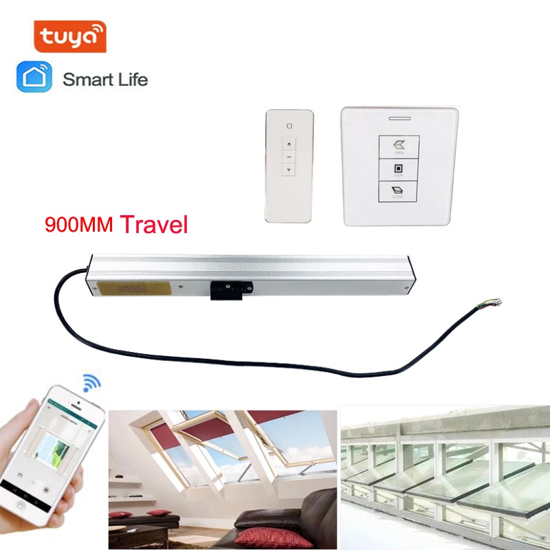 900MM Smart Motorized Window Actuator Opener with Rain Sensor ...