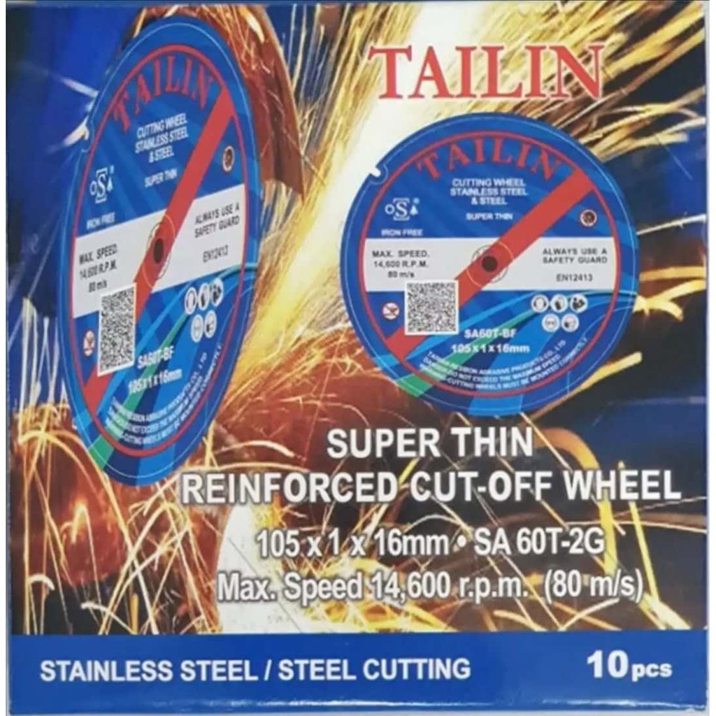 10PCS Tailin Cutting "disc for Stainless 4" | Shopee Philippines