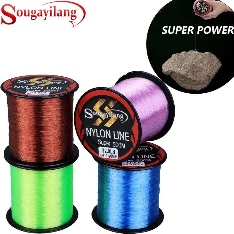 Sougayilang 500m 100% Super Strong Nylon Line Fishing Lines For ...