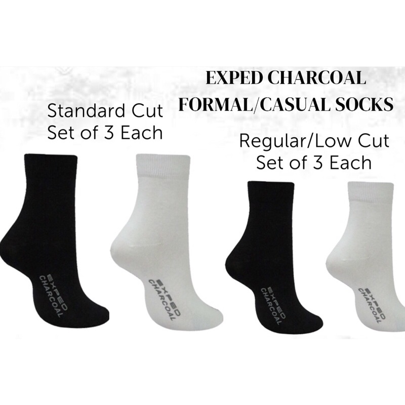 Exped Charcoal Regular/Standard Cut for Casual/Formal/School Socks ...