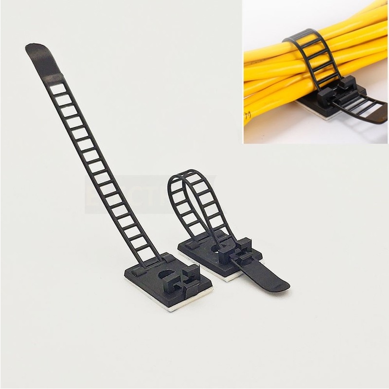 【Lowest Price P9】Small Self-adhesive Adjustable Cable Clips / Cable ...