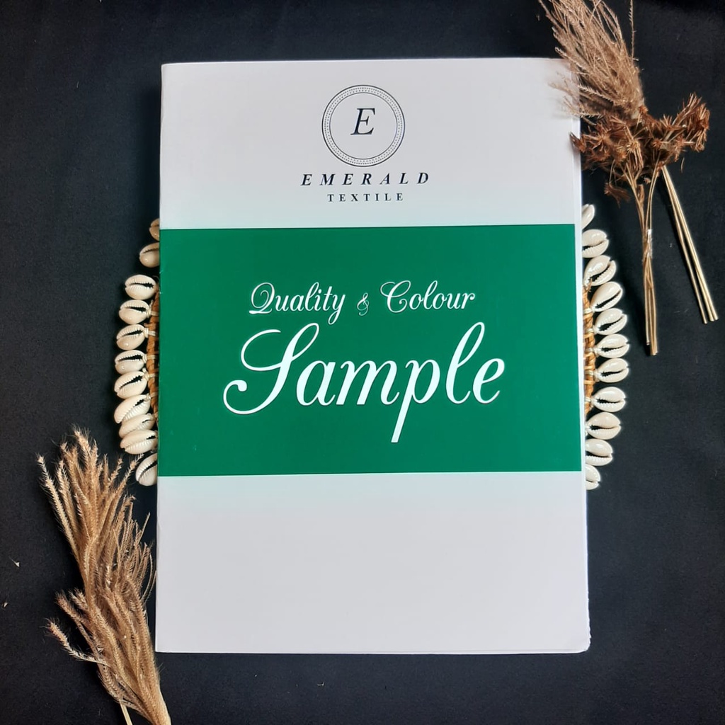 Fabric Sample Book / Emerald Textile Fabric Color Catalog Book | Shopee ...