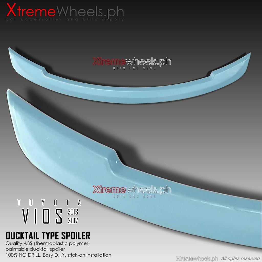 Toyota Vios 2013-2017 Rear Bumper Spoiler Ductail type ( Vios ...