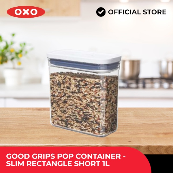 OXO Houseware Good Grips POP Container - Slim Rectangle 1L | Shopee Philippines