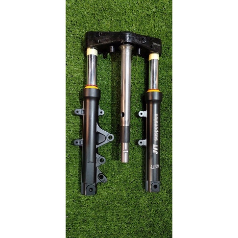 JVT FRONT SHOCK WITH TPOST FOR AEROX V1 & AEROX V2 (SILVER) | Shopee ...