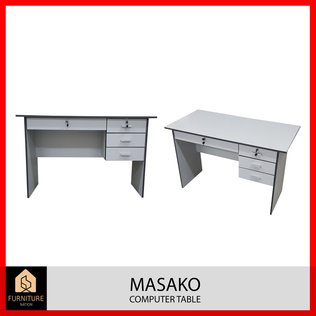Computer Office Table MASAKO | Furniture Nation | Home office Desk With ...