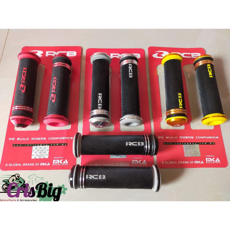 ORIGINAL RCB HANDLE GRIP ALLOY W/ BAR END(UNIVERSAL) AHG66 | Shopee ...
