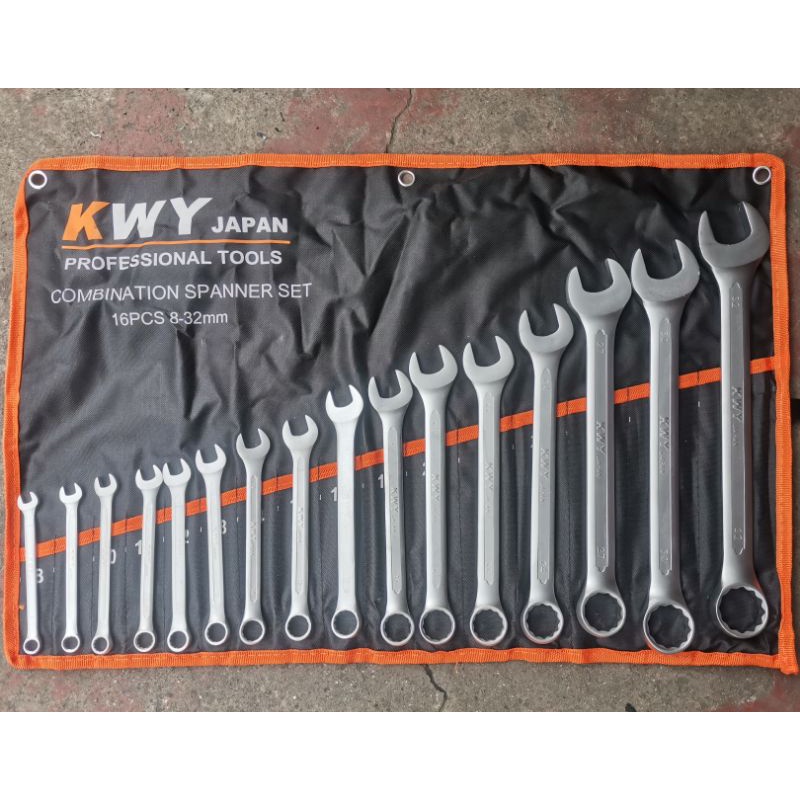 KWY JAPAN 16pcs combination wrench 8mm-32mm heavy duty | Shopee Philippines
