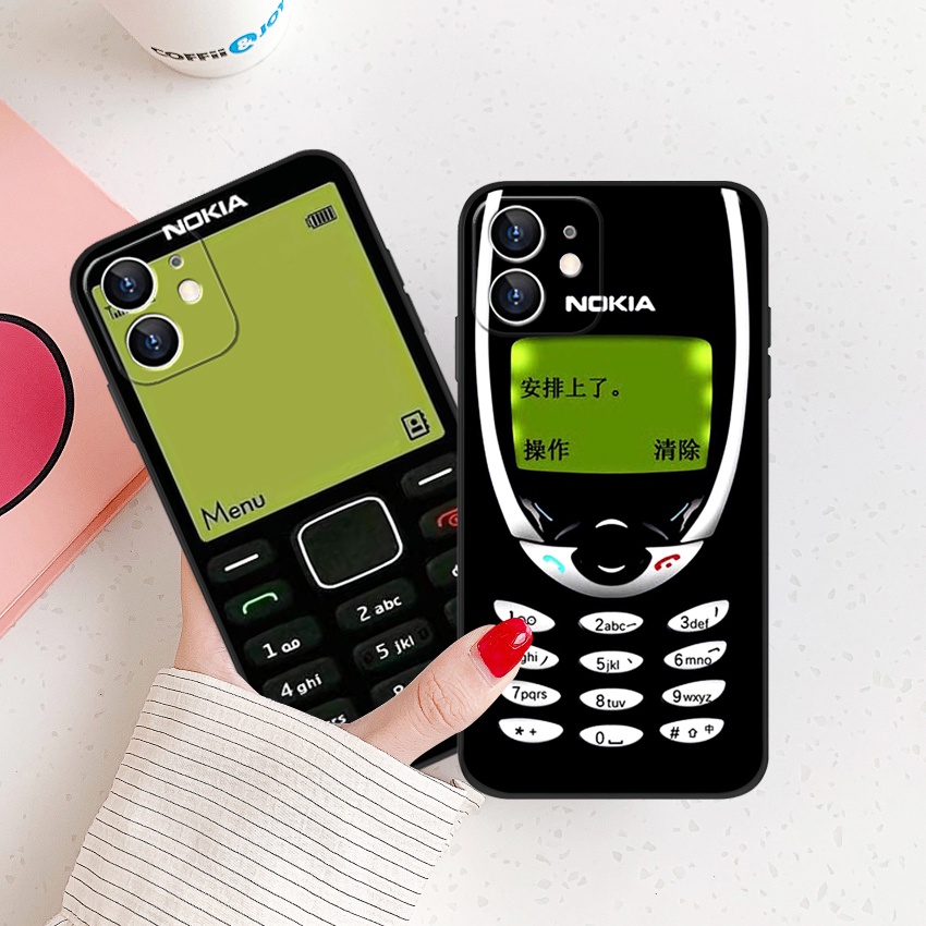 Spoof Retro Nokia Matte Soft Case For Oppo F19 F17 F15 F11 F9 Reno 2 3