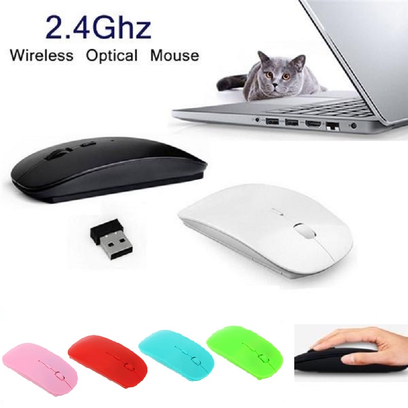 Wireless Mouse USB Computer Mouse Silent Ergonomic Mouse 1600 DPI ...