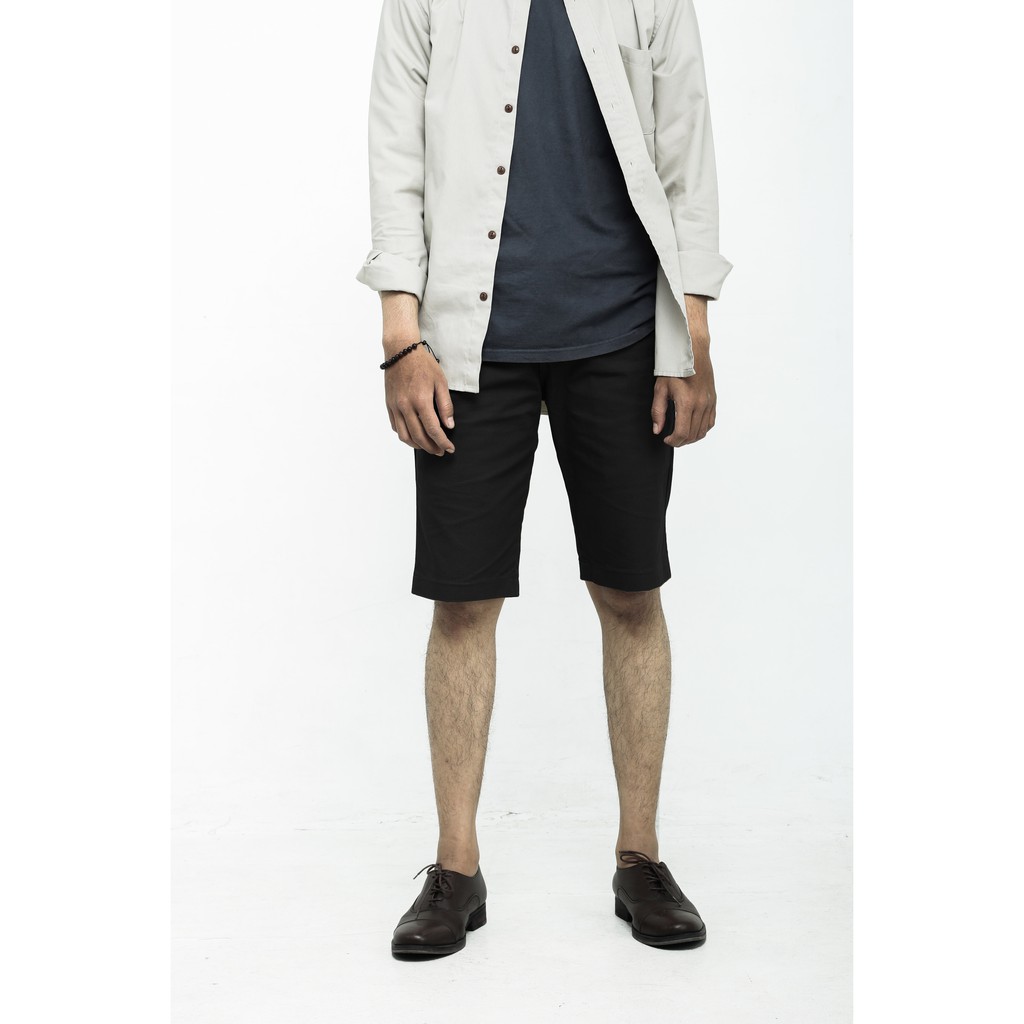 Chino Short Pants Noble String - Black | Shopee Philippines