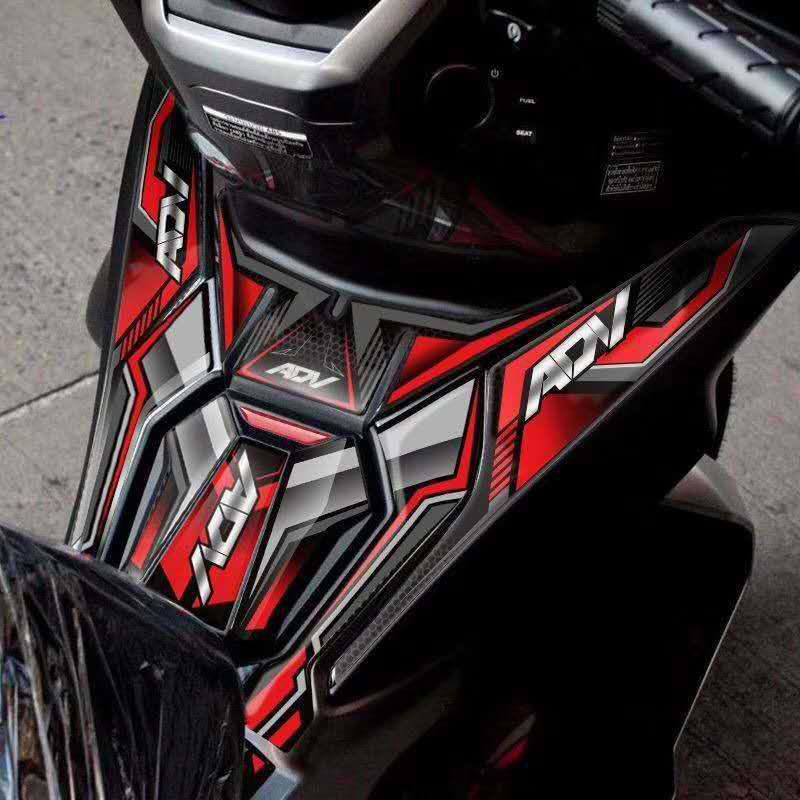 Honda ADV 150 set Carbon Fiber Motorcycle Oil Fuel Tank Pad Stickers ...