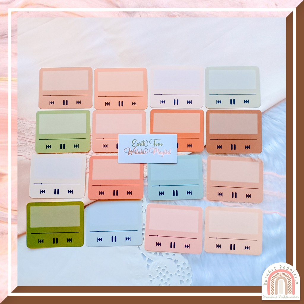 Writable Playlist Stickers for Note Taking, Bullet Journal / Journaling ...