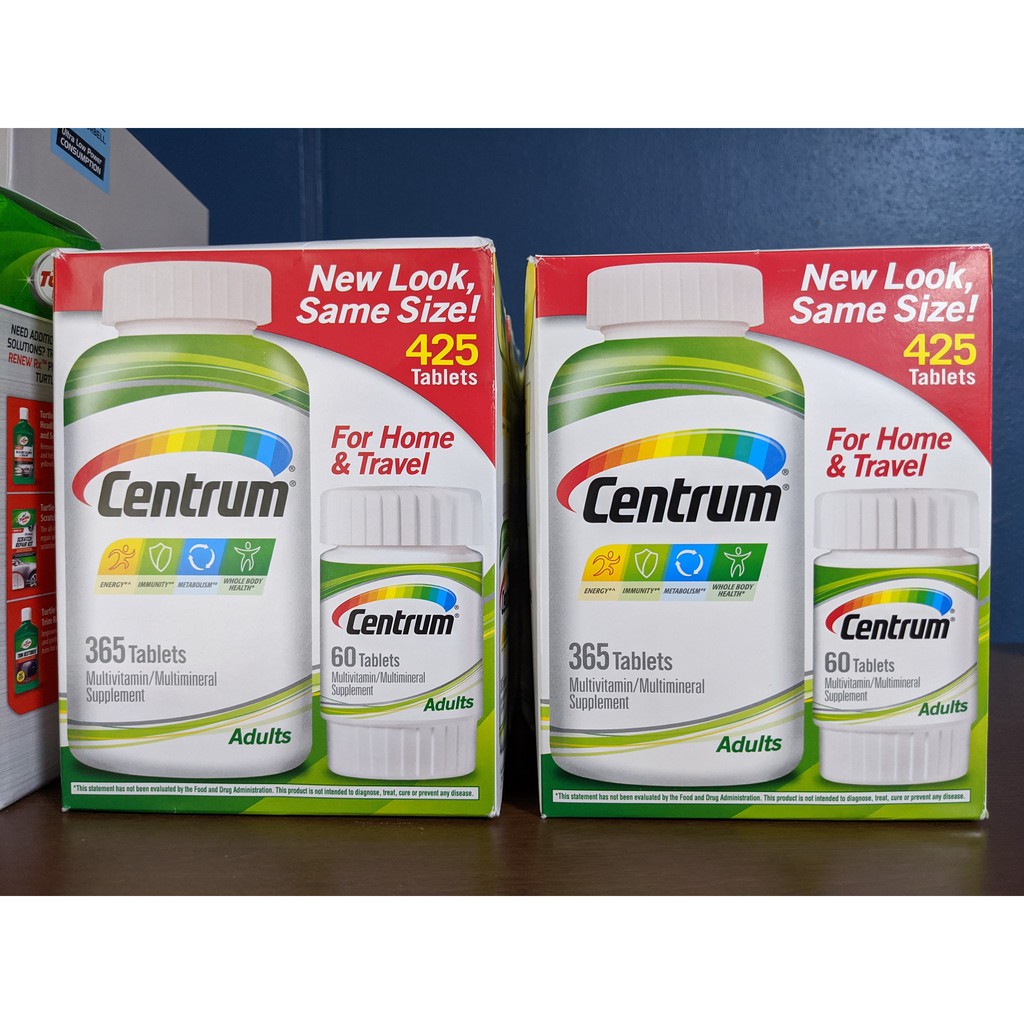 Centrum Adults Multivitamin 425 Tablets | Shopee Philippines