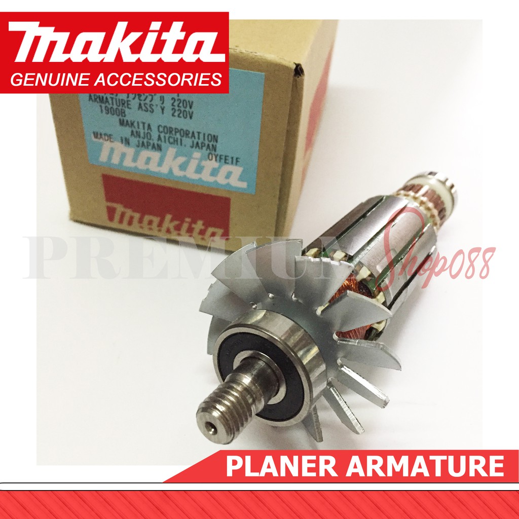 ORIG JAPAN Makita Planer Armature 1900B N1900B 3-1/4 82mm 511938-9 ...