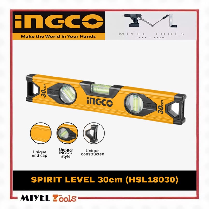 INGCO Spirit Level 30cm (HSL18030) | Shopee Philippines