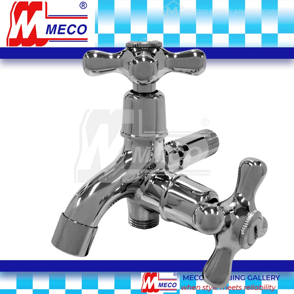 Meco Twin Head Faucet gripo #2223 | Shopee Philippines